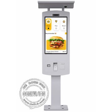 Quality Apple VAS Google Smart Tap 2000 Nits 32" Self Service Kiosk With POS Terminal for sale