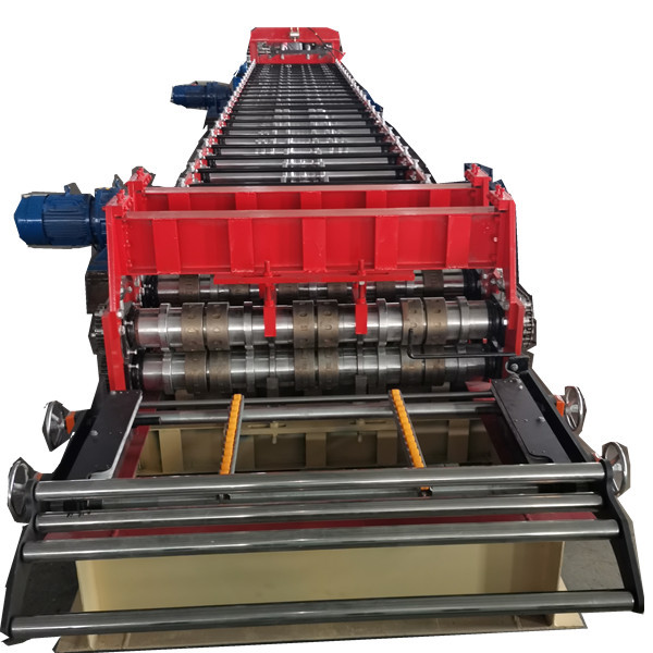Quality Hydraulic Decoiler Metal 0.8mm Plc Decking Forming Machine for sale