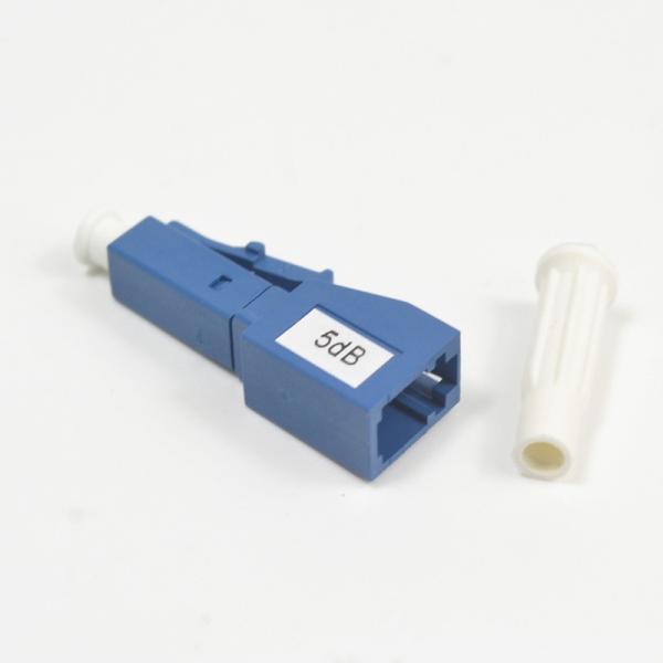 Quality 5dB LC UPC Fixed Singlemode Fiber Optic Attenuators Blue Color Housing for sale