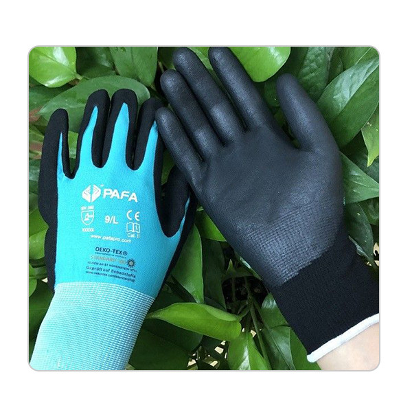 Quality Nylon Fiber Foam Nitrile Gloves for sale