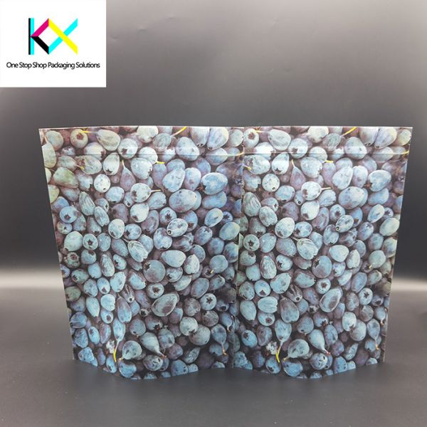 Quality Custom Printed Compostable Stand Up Pouches CTP Printing Kraft Paper Pouches for sale