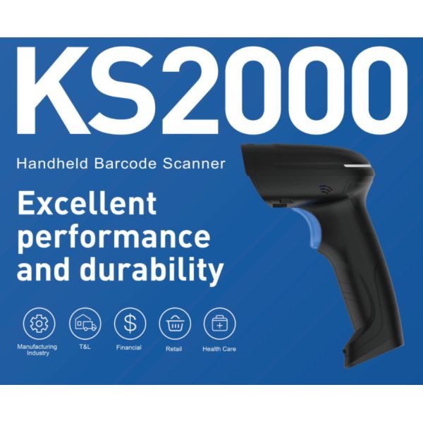 Quality Durable KS2000 Handheld 2D Barcode Scanners Wireless Connecting for sale