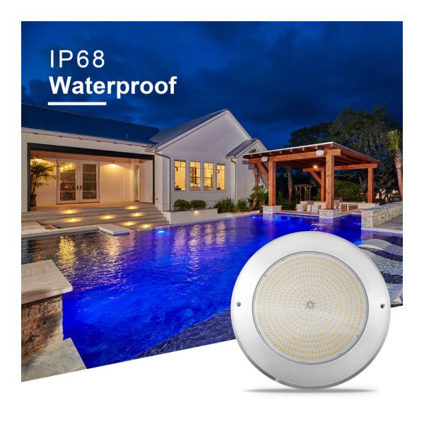 Quality IP68 LED PAR56 Pool Light RGB Color Changing 12VDC AC 35W DIA280mm SMD2835 432pcs With Color Package for sale