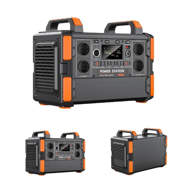 Quality LiFePO4 Battery Portable Power Station 1200w For Multi Function Emergency Power Supply for sale