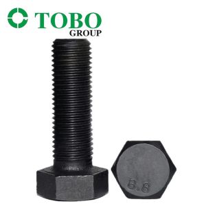 Quality Grade 8.8 10.9 12.9 High Tensile Black Oxide Hex Head Bolts DIN 931 DIN 933 Bolt for sale