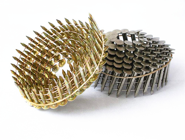 15 Degree E. G. Wire Welded Coil Roofing Nails 45mm