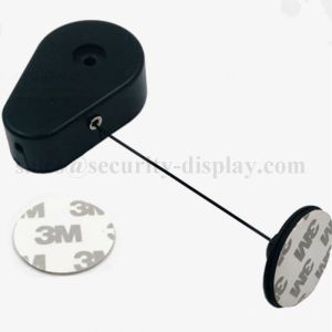 Quality Retractable DIA38mm Anti Theft Pull Box W Circular Sticky Flexible ABS Plate for sale