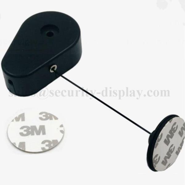 Quality Retractable DIA38mm Anti Theft Pull Box W Circular Sticky Flexible ABS Plate for sale