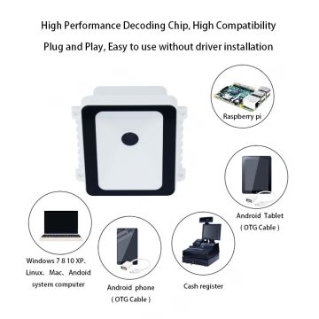 Quality Wide Angle 2D Barcode Scanner Compact Product Structure With Super Wide Angle for sale