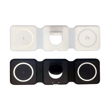 Quality 3 In 1 Magnetic Travel Wireless Charging Station Multiple Device for sale