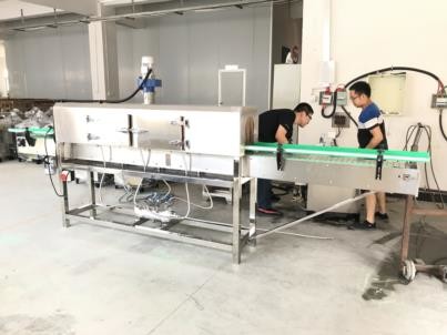 Quality Auto Electric Heat Steam Shrink Tunnel Machine 210pcs/min 50HZ for sale