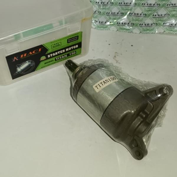 Quality TITAN Aluminum Engine Starter Motor HACI Brand Motorcycle Spare Parts for sale