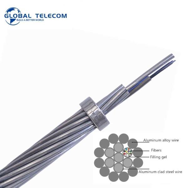 Quality OEM G652d Opgw Fiber Optic Cable For Outdoor Use 24 Core 48 Core for sale