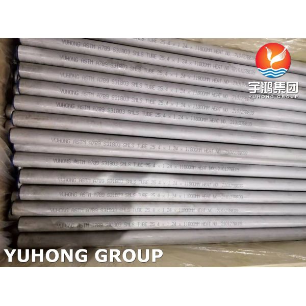 Quality ASTM A789 UNS S31803 1.4462 Seamless and Welded Duplex Stainless Steel Tube for sale
