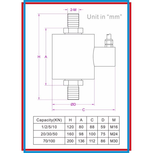 Quality Tension compression load cell 100KN 70KN 50KN 30KN 20KN 10KN force sensor for sale