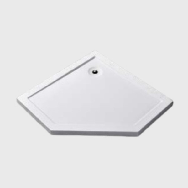 Quality Alkali Free Fiberglass Slate Shower Tray Base Solid Surface Shower Pans For Bathroom for sale