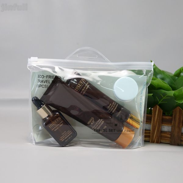 Quality PVC Leather Cosmetic Makeup Pouch Transparent Waterproof Travel Toiletry Bag for sale