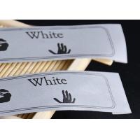 Quality Clothing Custom 3M Reflective Labels Printed With Black Ink Logo for sale
