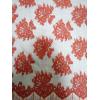 Quality Red Eyelash Scallop Edge Floral Embroidered Mesh Fabric for sale