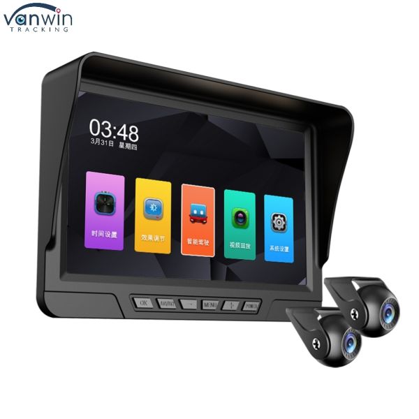 Quality 7 Inch BSD System Car video recorder Rear View Reverse System Truck DVR Dash Camera Front and Rear Parking DVR for Trucks for sale
