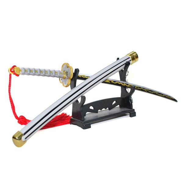 Quality 22CM Agatsuma Zenitsu 3D Model Keychain Demon Slayer Sword Keychain for sale