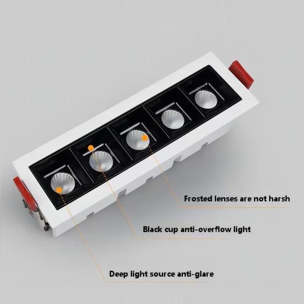 Quality 10w Indoor Linear Cob Light , AC12V 3000K Recessed Double Spotlight for sale