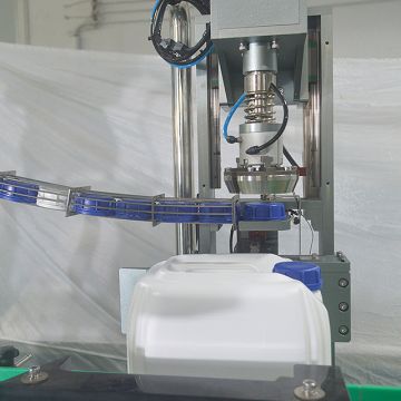 Quality 20L Drum Filler Olive Oil Filling Machine with 4 Filling Heads and 1 Capping for sale