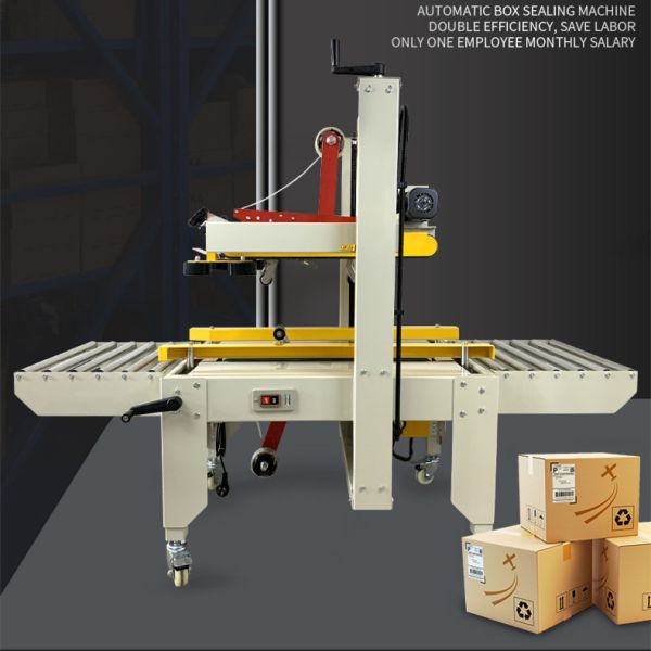 Quality Semi-automatic FXC-6050 Case Box Taper Sealer Packing Taping Carton Sealing for sale
