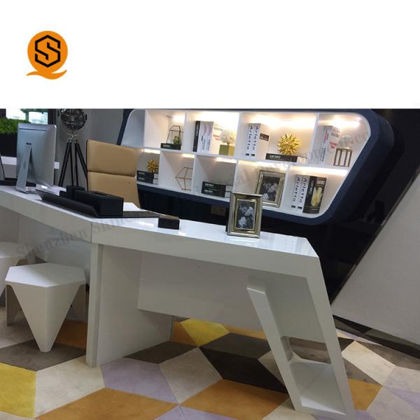 Quality Exquisite Workmanship Office Desk And Cabinet Combo With Artificial Stone for sale