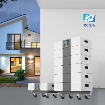 Quality KonJa 288V 100Ah Stackable Solar Batteries 28.8kWh Stackable High Voltage for sale