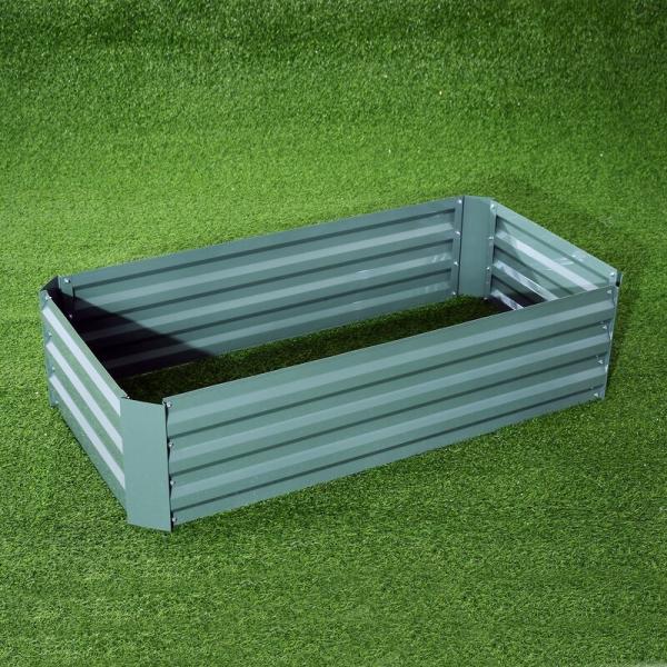 Quality Rectangular L240cm Galvanized Garden Beds For Outdoor for sale