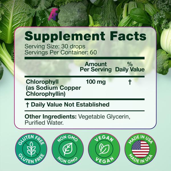 Quality Liquid Chlorophyll Supplement | Sodium Copper Chlorophyllin for sale