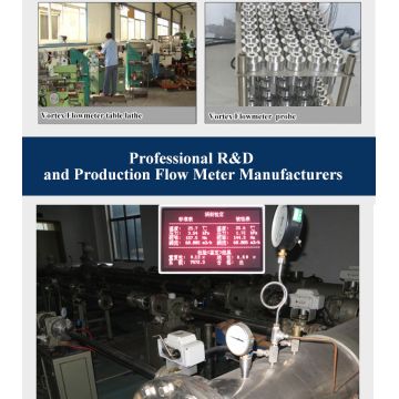 Quality Vortex Gas Flow Meter Compressed Air Flow Meter LUGB-DN20 Air and Variable Area for sale