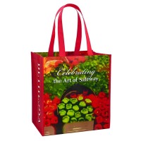 china ODM Eco Non Woven Grocery Bags Lamination Tote With Full Color Printing