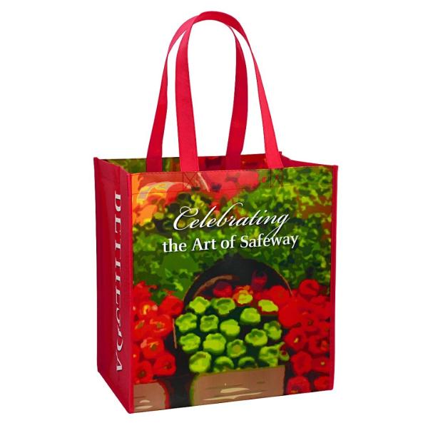 Quality ODM Eco Non Woven Grocery Bags Lamination Tote With Full Color Printing for sale