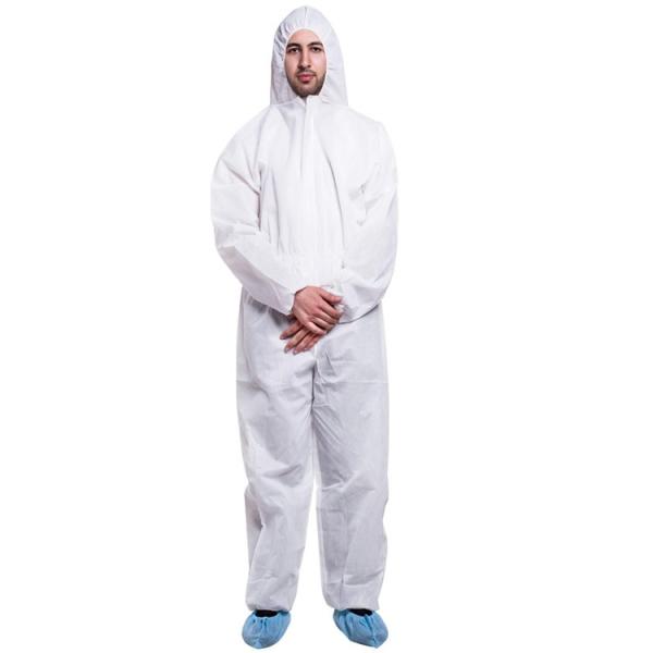 Quality Industrial M L XL 2XL Disposable Isolation Gowns With SMS 50GSM Material for sale