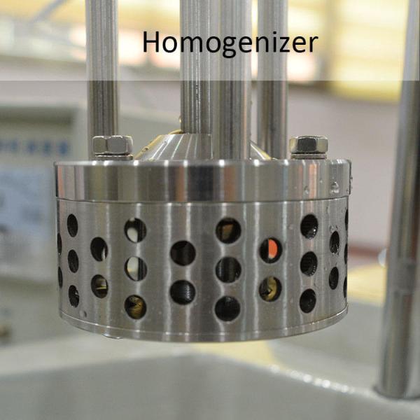 Quality Stainless Steel 304 / SUS316L Cosmetic 5000ml Volume Small Milk Homogenizer for sale