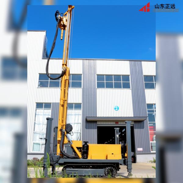 Quality Loose Layer And Bedrock Pneumatic Drilling Rig 350 Meters Hydraulic Crawler Drill Machine for sale