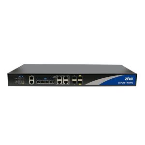 Quality Dual Power Supply 10G Uplink 4 Port EPON OLT OP1604e Black CLI for sale