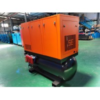 Quality 20 Hp Screw Compact Air Compressor Variable Speed Tank Mounted for sale