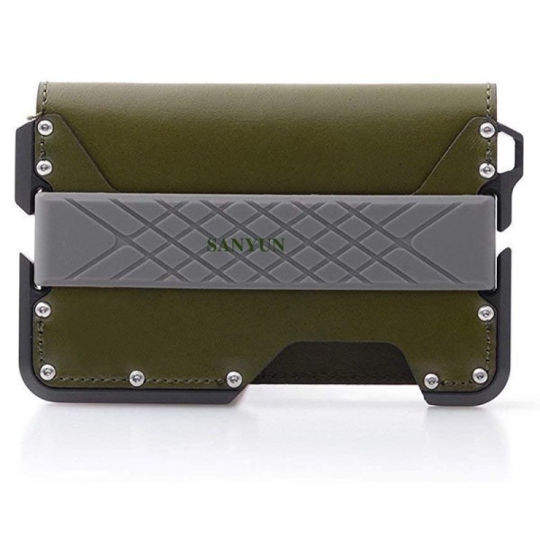 Quality Customizable Aluminium Card Wallet CNC Machining Anode Oxidizing RFID Protection for sale