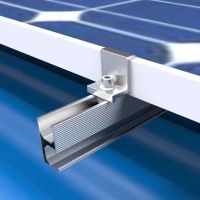 Quality photovoltaic Solar Module End Clamp fixture Roof Ground Installation for sale