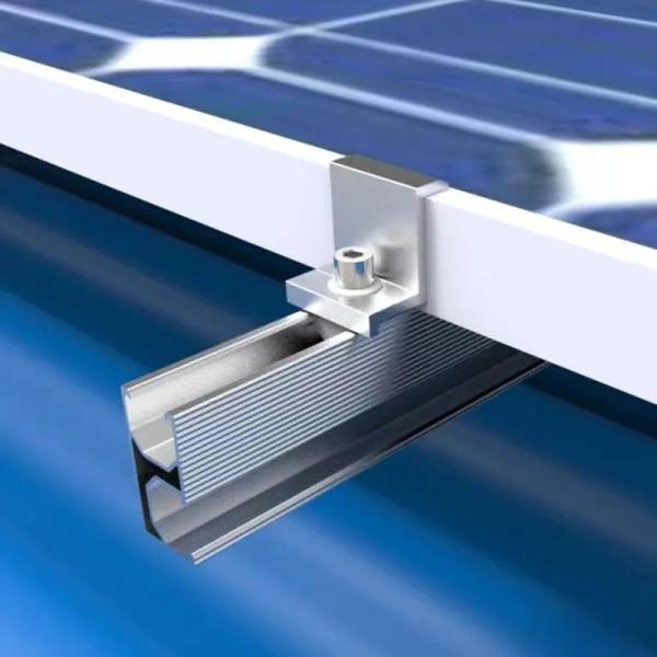 Quality Photovoltaic Solar End Clamp Mounting Weatherproof UV Resistant for sale