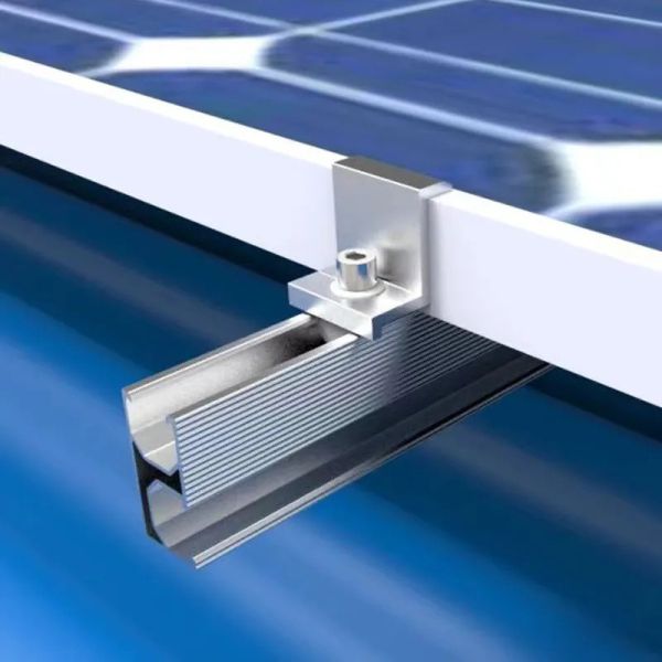 Quality photovoltaic Solar Module End Clamp fixture Roof Ground Installation for sale
