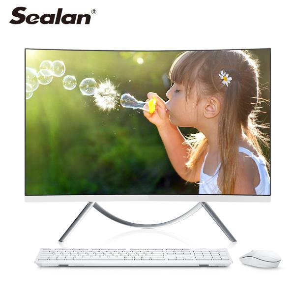 Quality RAM 4GB SDD 120GB I3 3120 Curved Desktop Computer 27 Inch With Camera for sale