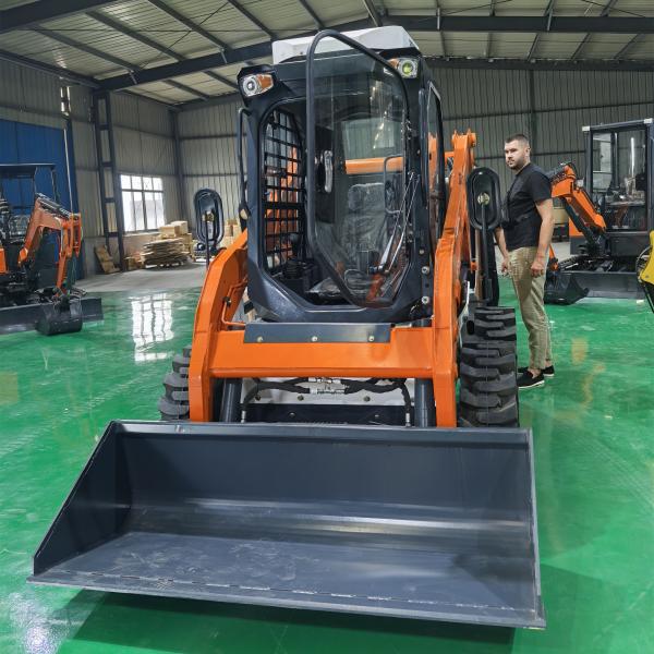 Quality High Operating Efficiency Mini Track Skid Steer Loader with Attachments Maximum for sale