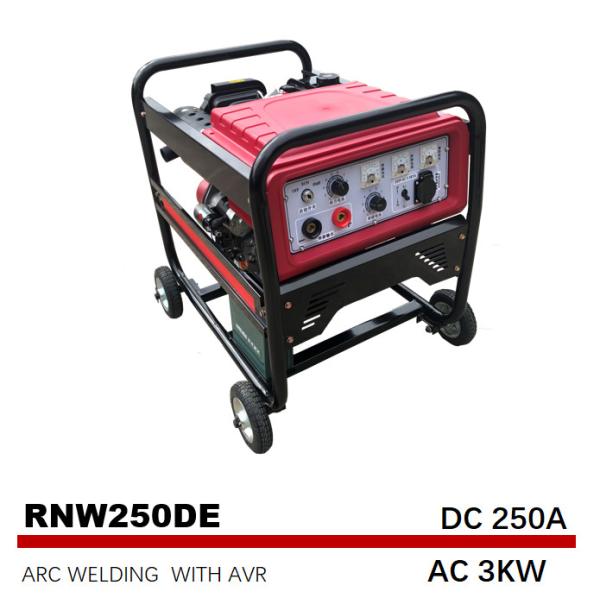 Quality Excitation Electric Start Diesel Welding Generators 192F Power rated output AC for sale