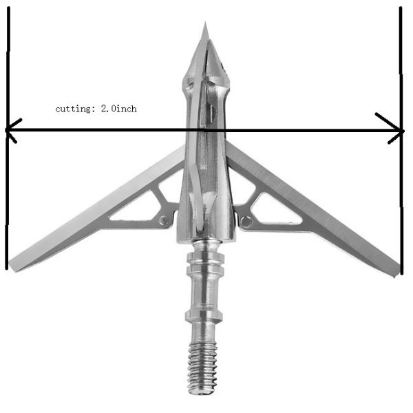 Quality 100 Grain Stainless 3 Blade Mechanical Broadheads For Crossbow for sale