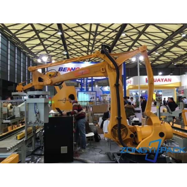 Quality Lay Cartons Plastic Robot Palletizer Machine Fully Automatic Metal for sale