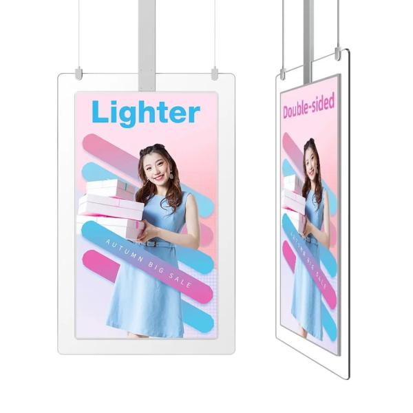 Quality 700 Nits Hanging Window Digital Screen Double Side Multifunctional for sale